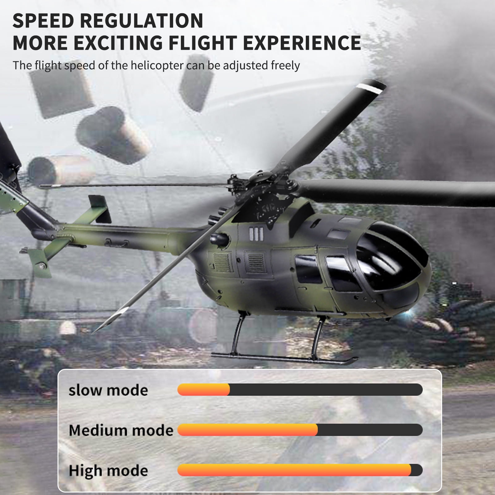 Helicopter,Propeller 6- Stabilization Propeller Altitude 3 Battery ...