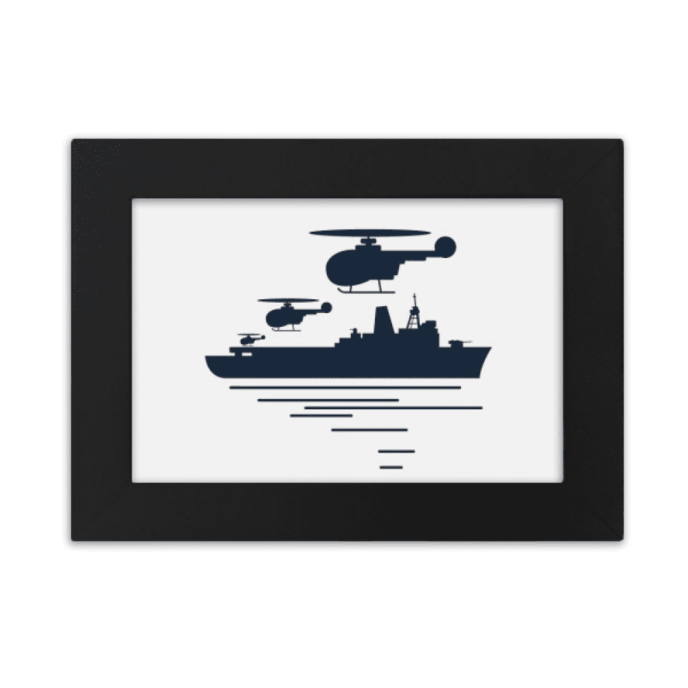 Helicopter Ship Wave Military Desktop Photo Frame Ornaments Picture Art ...