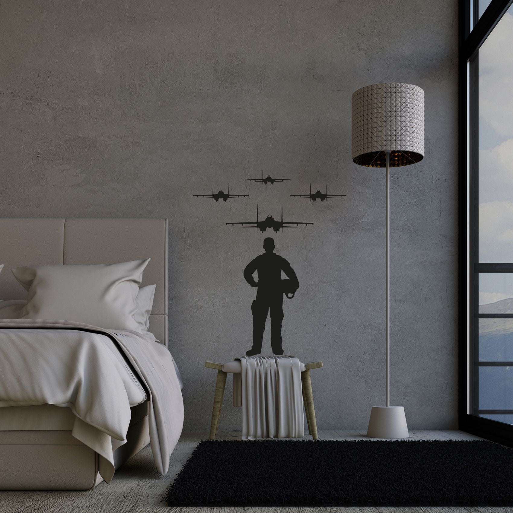 Helicopter Troops Military Swat Team Army Men Soldier Wall Sticker Art ...