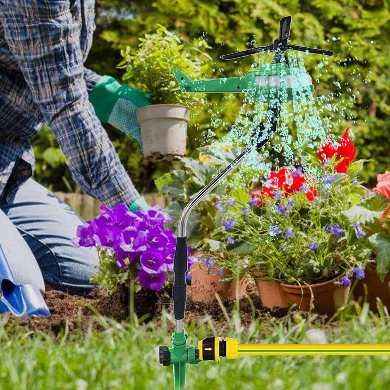 Helicopter Water Sprinkler for Lawn | Helicopter Garden Sprinkler ...