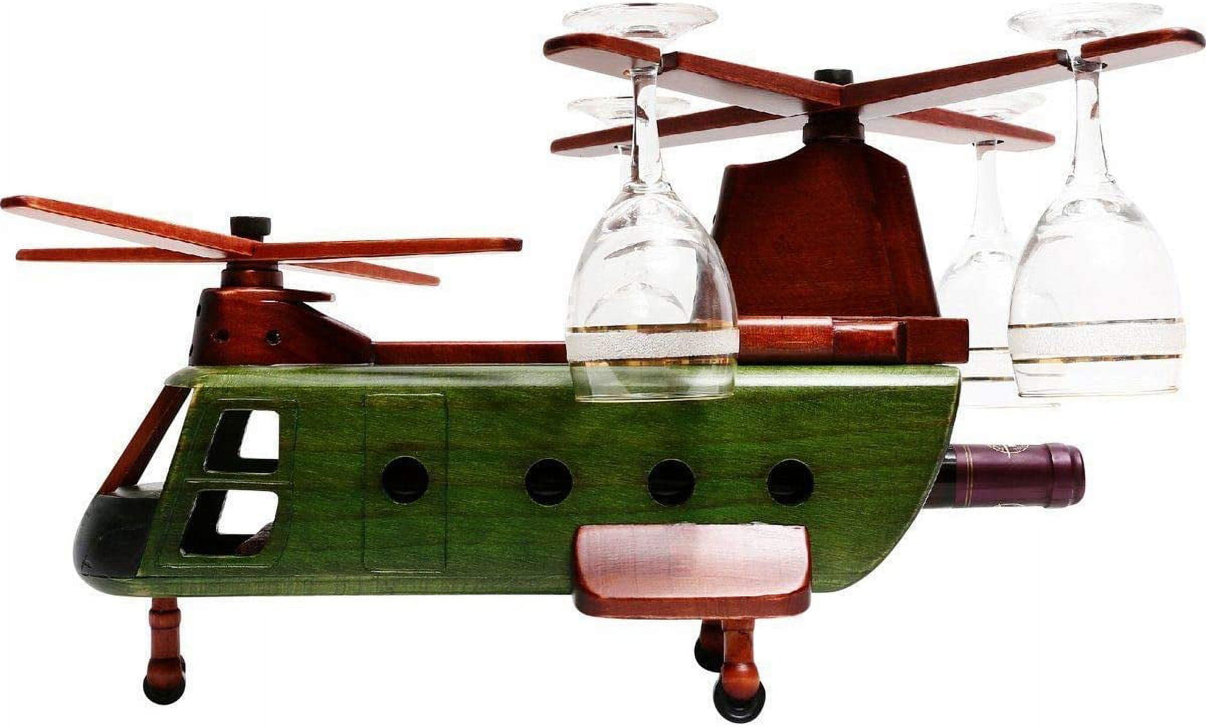 Helicopter Wine Glass and Bottle Holder - Walmart.com