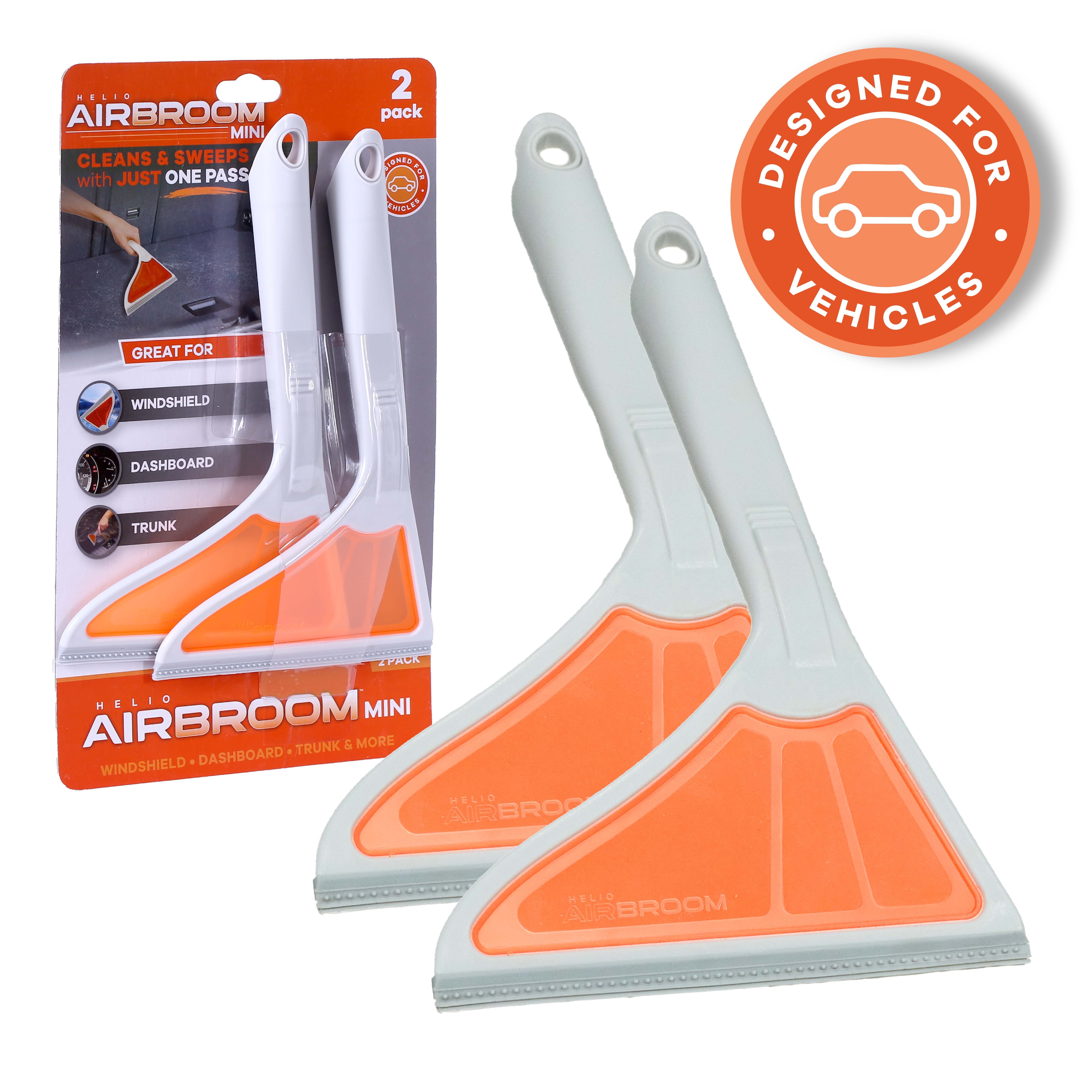 Helio Air Broom Mini Auto Detailer Kit, 2-Piece Sweeper and Squeegee ...