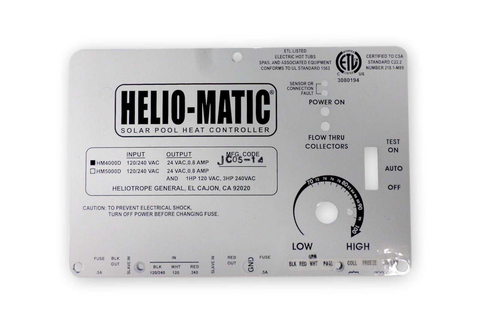 Helio-Matic HM4000 Replacement Top Front Bezel Sleeves and Washers HM ...