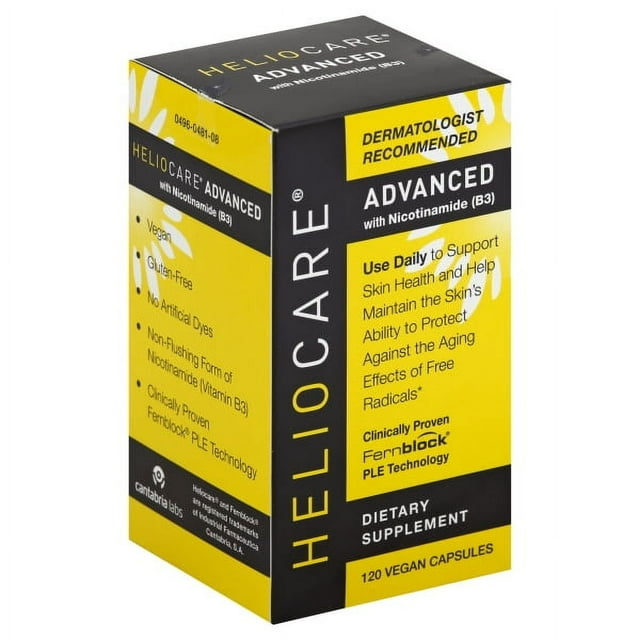 HelioCare Advanced Skin Protection Capsules, 120ct - Vegan, Gluten-Free ...