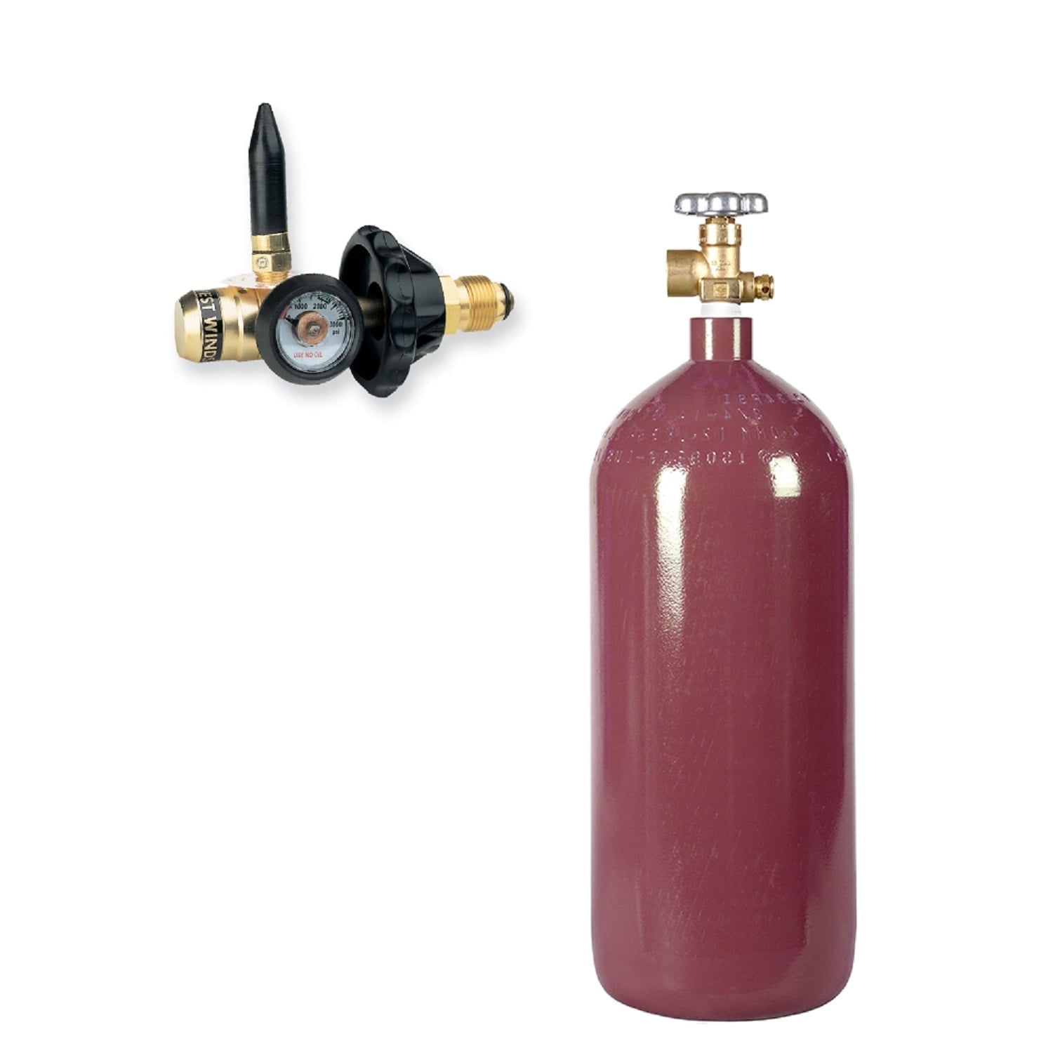Helium Balloon Kit with New 40 Cu Ft Steel Cylinder and Filler Inflator ...