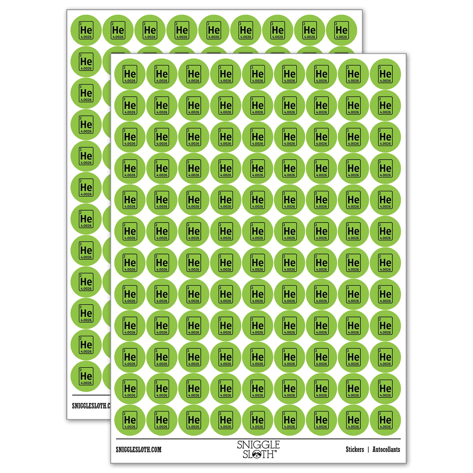 Helium Periodic Table of Elements Science Chemistry 200+ Round Stickers ...