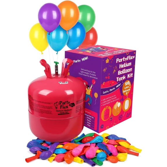 Helium Tank for Balloons – 22L Disposable Helium Balloon Tank Kit Fills ...