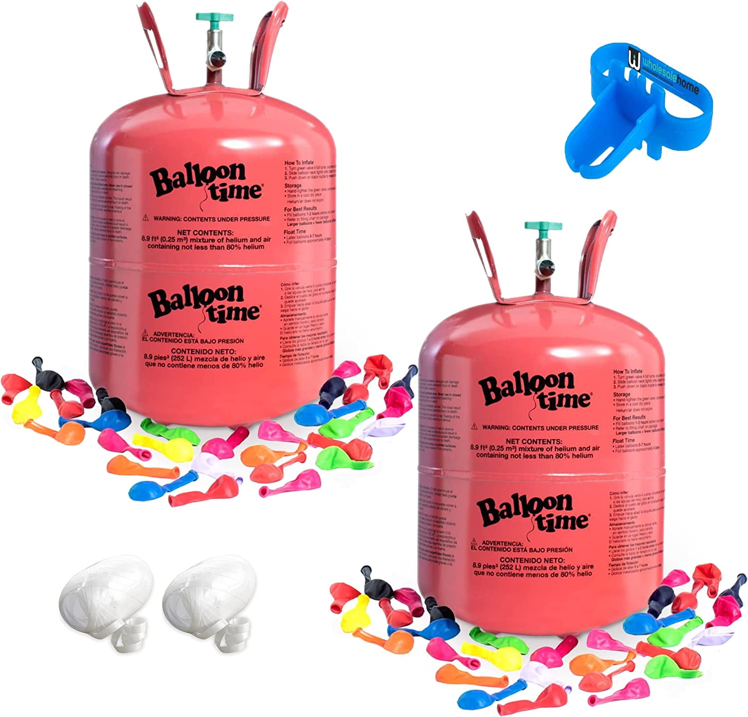 Free Shipping! Wholesalehome Portable Helium Tank, 14.9 Cu Ft with 50 ...