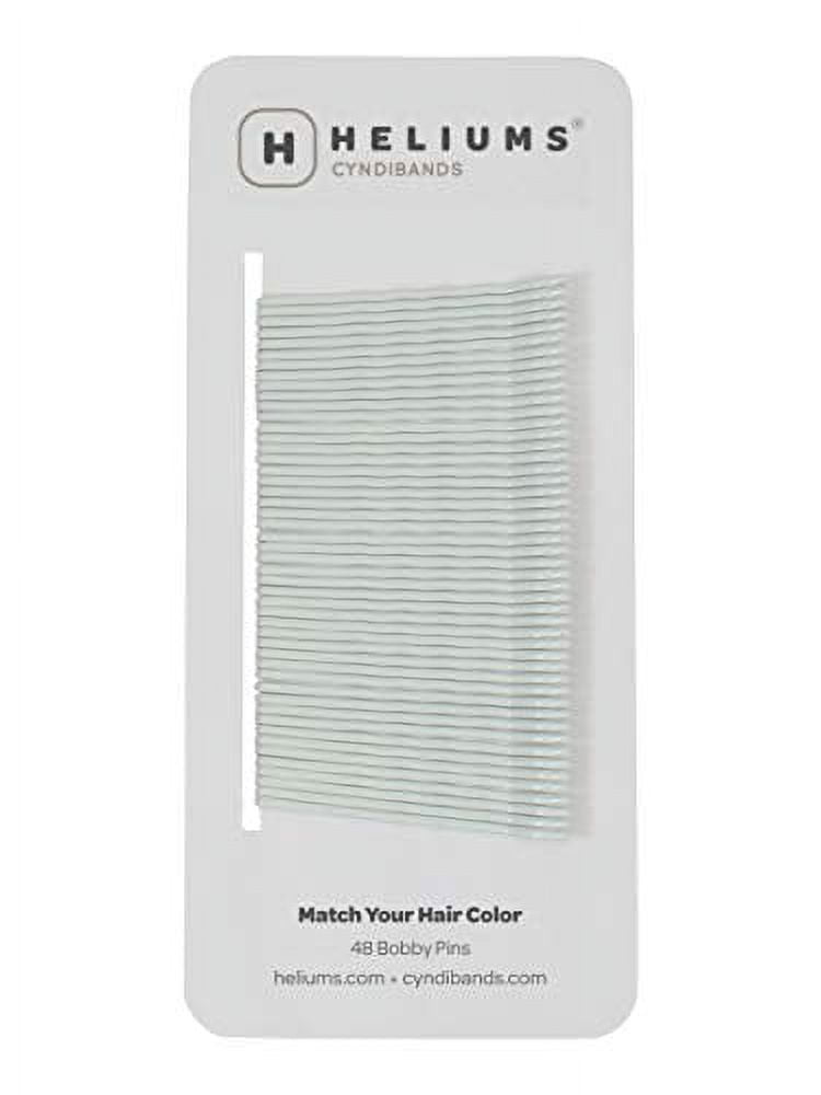 Heliums Bobby Pins - White - 48 Count, 2 Inch Wavy Hair Pins, Secure ...