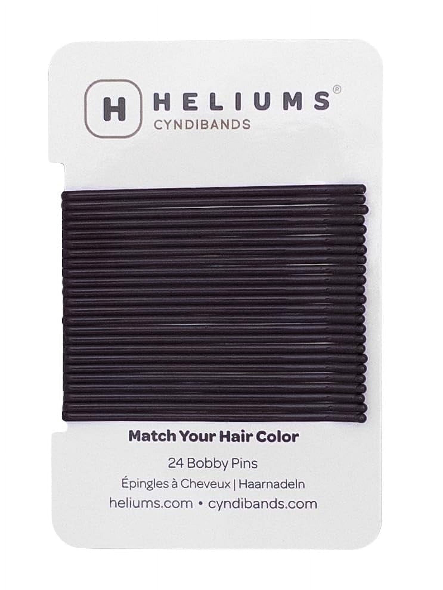 Heliums Extra Long Bobby Pins - Dark Brown - 2.5 Inch Flat Hair Pins ...