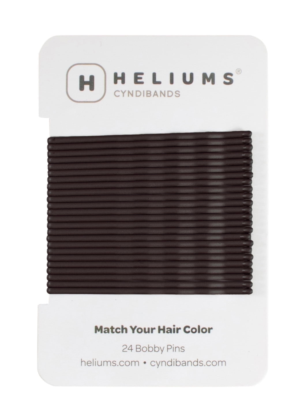 Heliums Large Bobby Pins - Dark Brown - 2.5 Inch Extra Long Wavy Hair ...