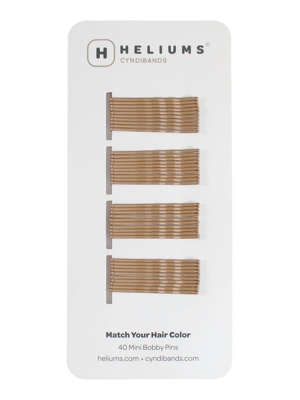 Heliums Mini Bobby Pins - Dark Blonde - 40 Pack, 1.5 Inch Small Hair ...