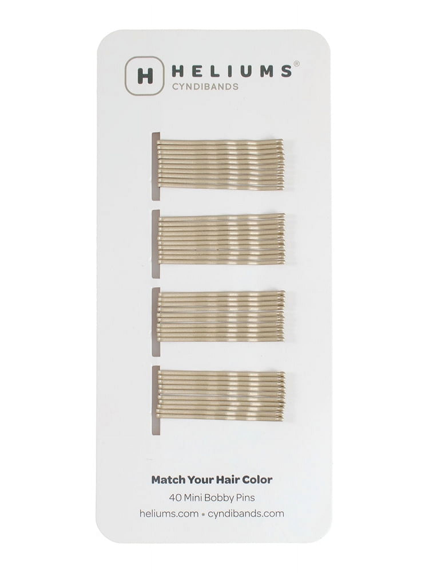 Heliums Mini Bobby Pins - Light Blonde - 40 Pack, 1.5 Inch Small Hair ...