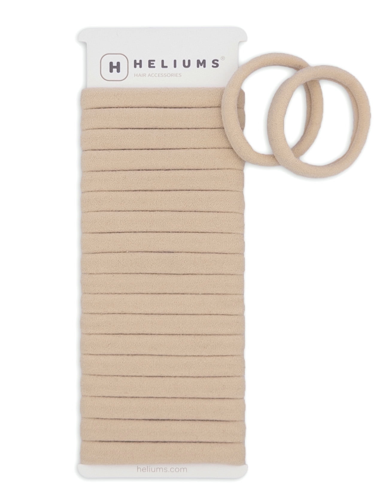 Heliums Soft Hair Ties - Seamless Nylon Bands, Stretchy Ponytail ...