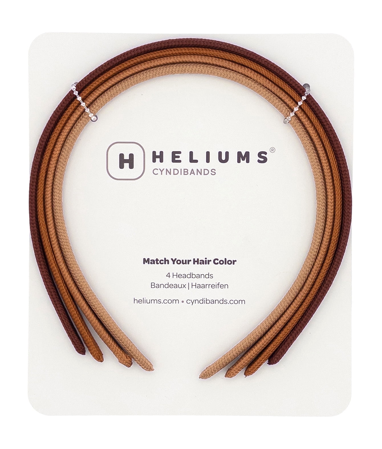 Heliums Thin Headbands - 8mm Skinny Headbands for Women, 4 Count ...