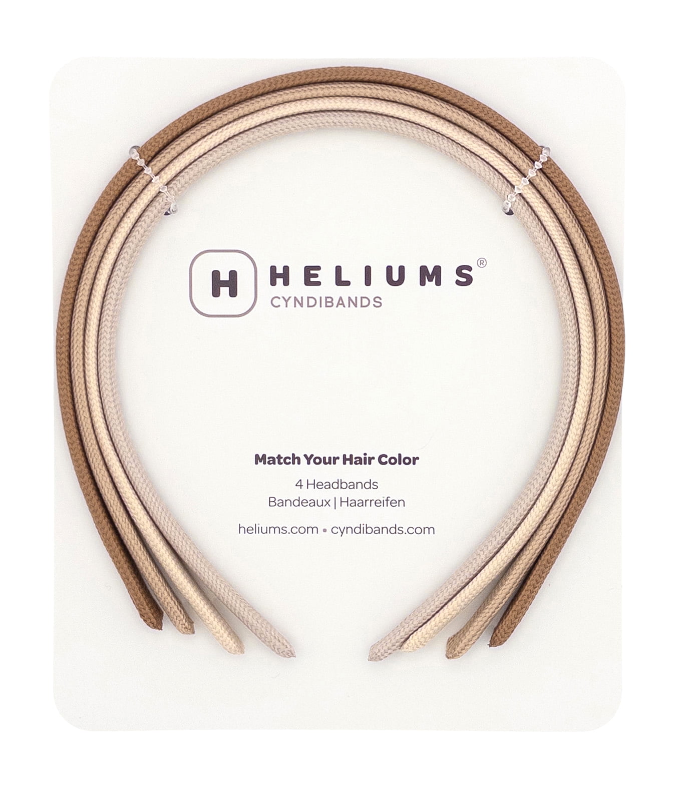 Heliums Thin Headbands For Women - 8mm Skinny Headband, 4 Count ...