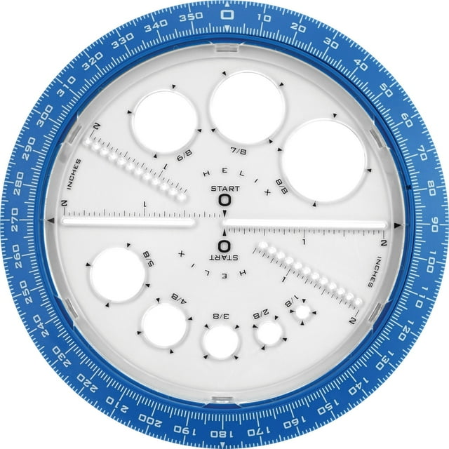Helix Angle/Circle Maker Protractor/Compass 360 Degrees 36002 - Walmart.com