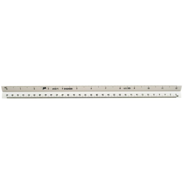 Helix Engineering Triangular Scale, 12 in - Walmart.com