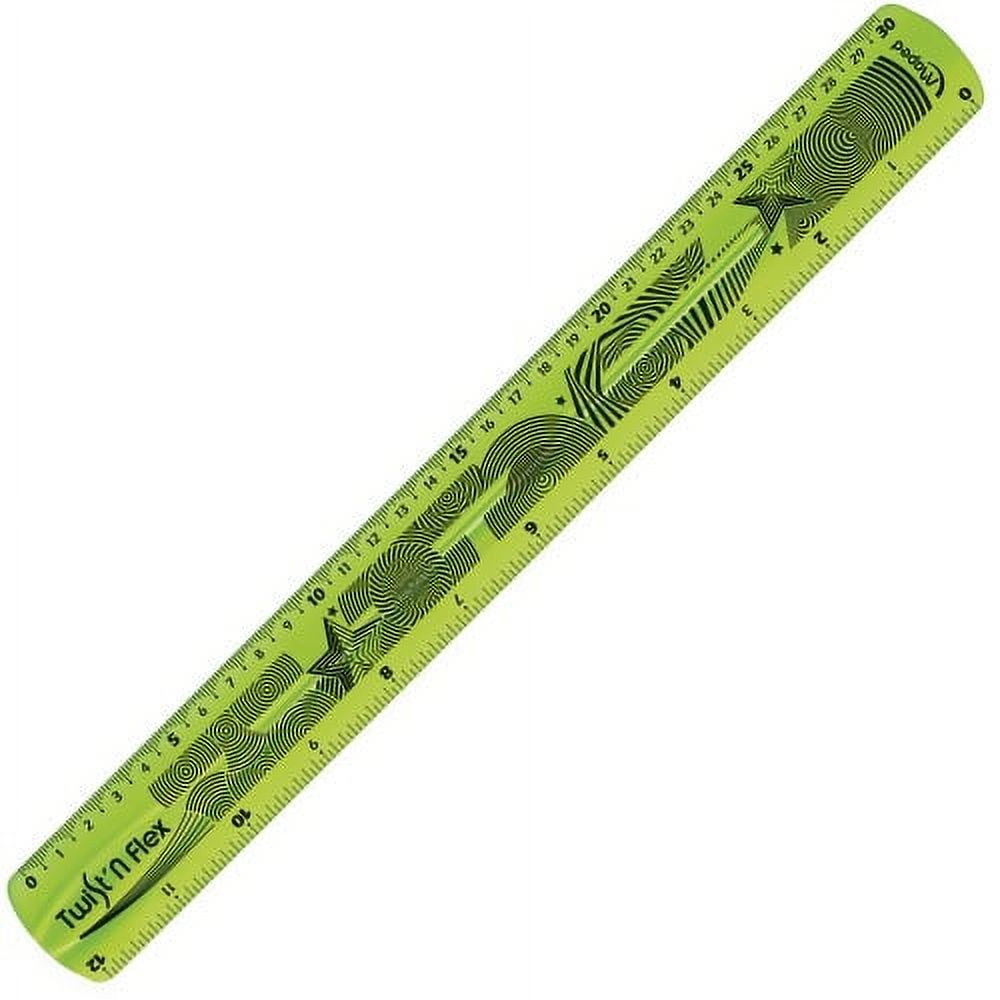 Helix, HLX279010, Twist-n-Flex 12" Ruler, 1 Each, Assorted - Walmart.com