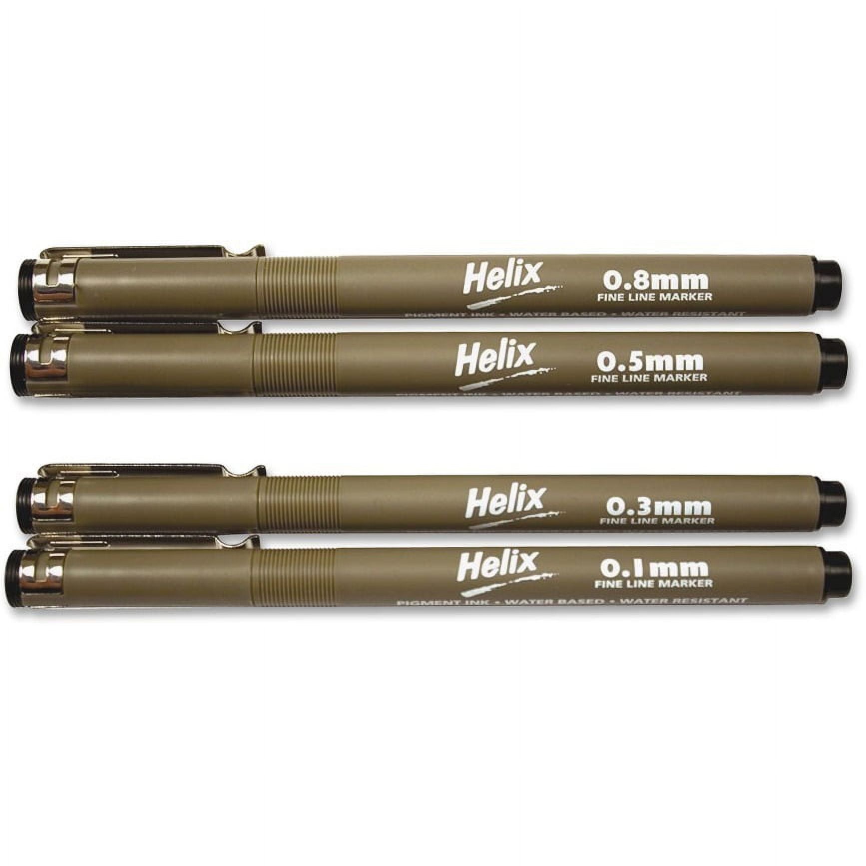 Helix, HLX37235, Disposable Technical Drawing Pens, 4 / Pack - Walmart.com