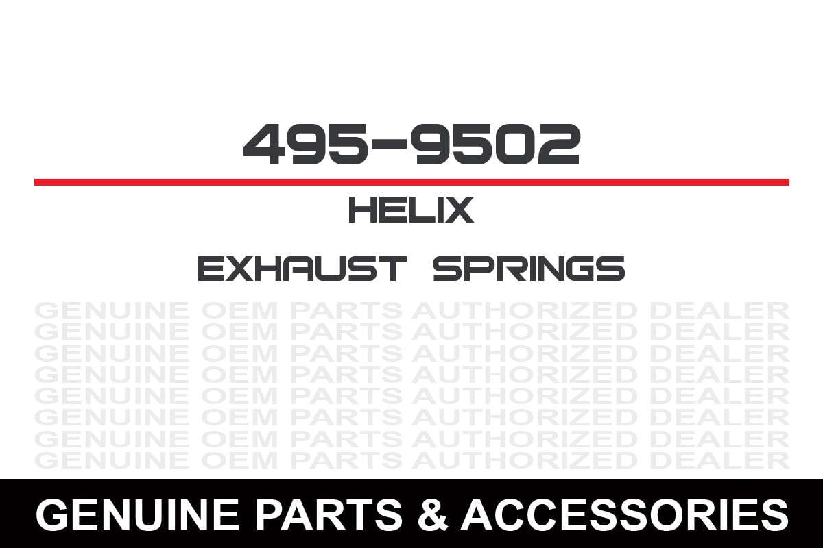 Helix Racing Products 495-9502; Exhaust Springs Zinc 95-mm - Walmart.com