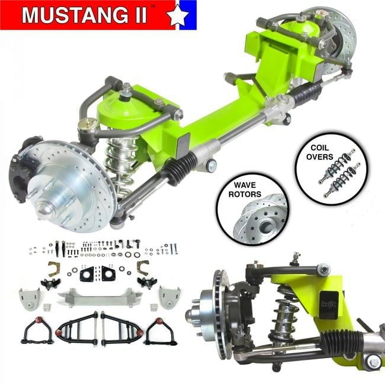 Helix Suspension Brakes & Steering 37-42 Willys Mustang II IFS Coilover ...
