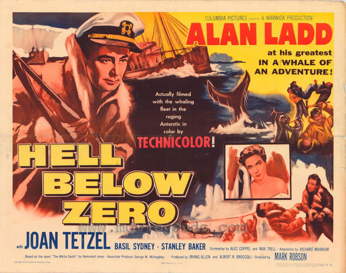Hell Below Zero - movie POSTER (Half Sheet Style A) (22" x 28") (1954 ...