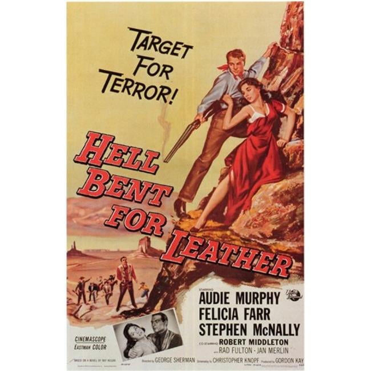Hell Bent for Leather Movie Poster - 11 x 17 in. - Walmart.com
