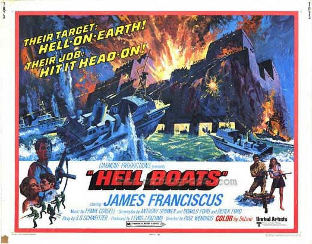 Hell Boats - movie POSTER (Style A) (11" x 14") (1970) - Walmart.com