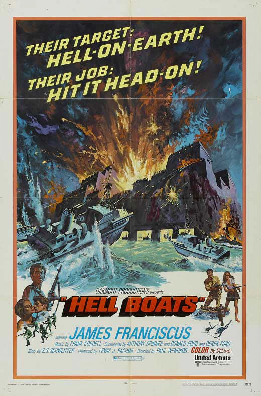 Hell Boats - movie POSTER (Style B) (27" x 40") (1970) - Walmart.com