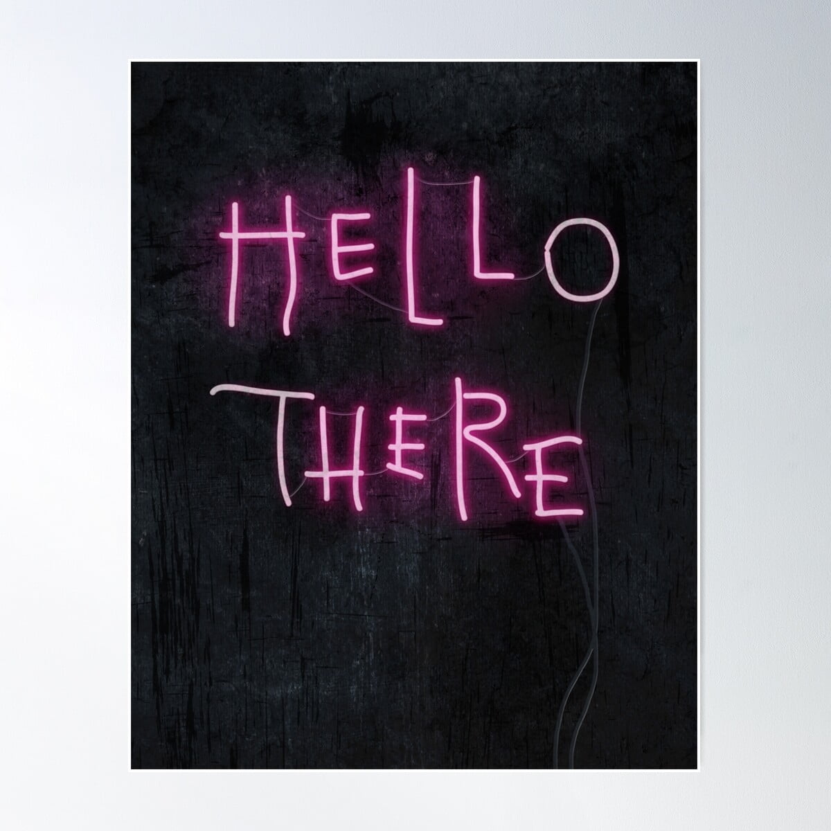 Hell Here Poster Wall Art, Modern Wall Decor For Living Room Bedroom ...
