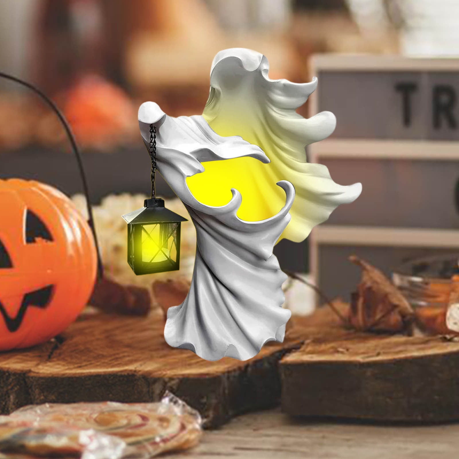 Hell Messenger with Lantern Gothic Halloween Decorations Outdoor Indoor ...