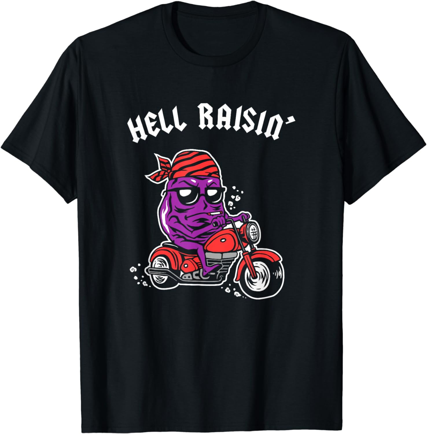 Hell Raisin T-Shirt - Bad Biker Thug Funny Tee - Walmart.com