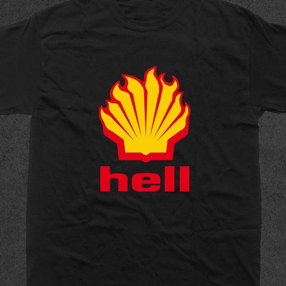 Hell Shell Logo Parody T-Shirt, Vintage Y2K Shirt, Funny Shirt, Meme ...