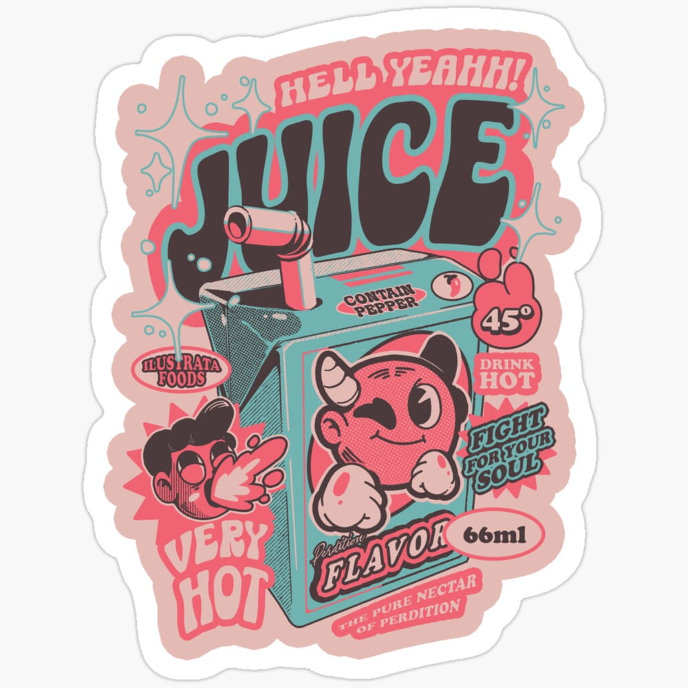 Hell Yeah Juice Cream Sticker Phone Decal Water Bottle Stickers Car ...