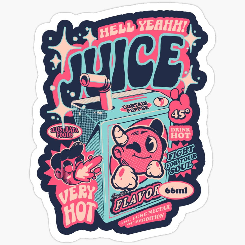 Hell Yeah Juice Sticker Phone Decal Water Bottle Stickers Car Decals ...