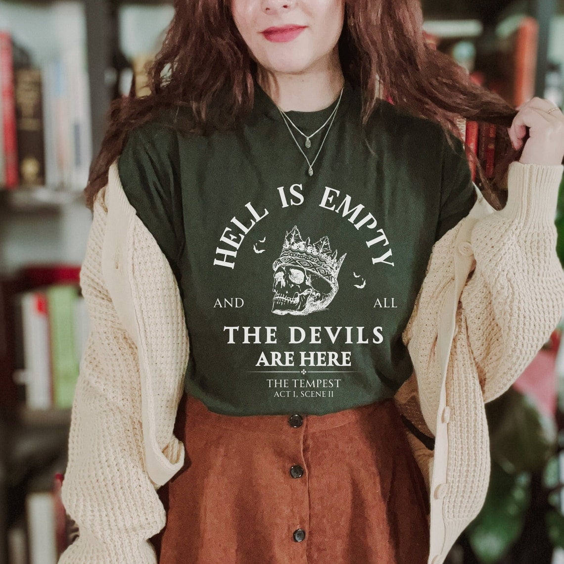 Hell is Empty and all the Devils are Here Shakespeare T-Shirt - Walmart.com