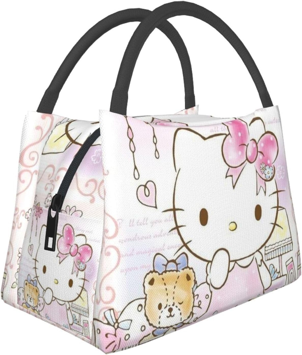 Hell kity Cute Lunch Bag Lunch Box Reusable Insulated Lunch Tote for ...