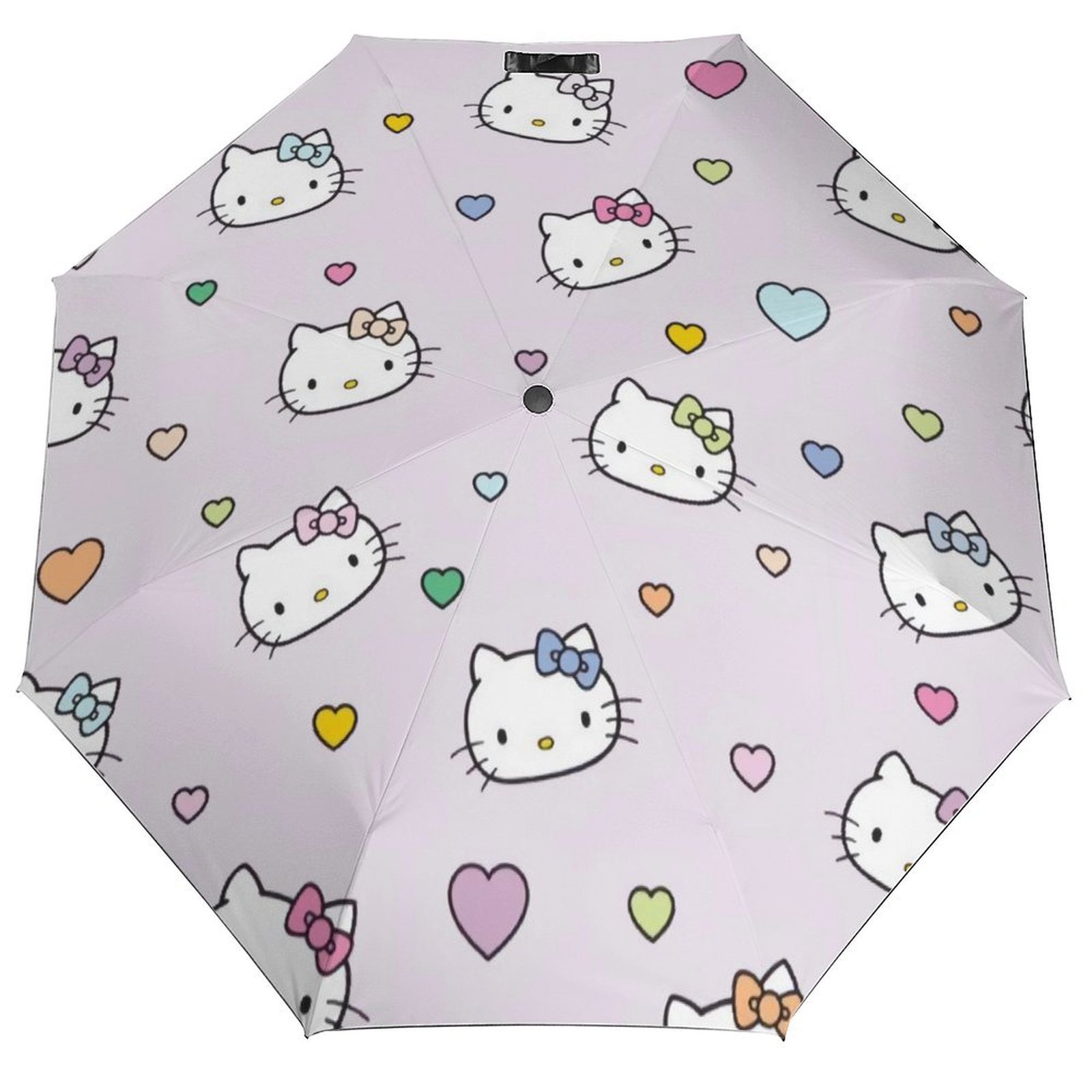 Hell-okitty 3 Fold Auto Umbrella Compact Travel Umbrella, Mini ...