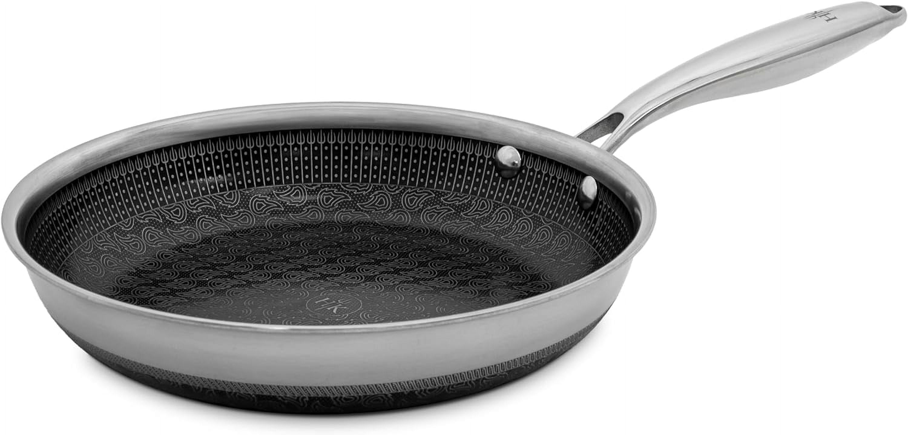 Hell's Kitchen PFAS-FREE Ceramic Hybrid 9.5" Fry Pan, Nonstick, Scratch ...