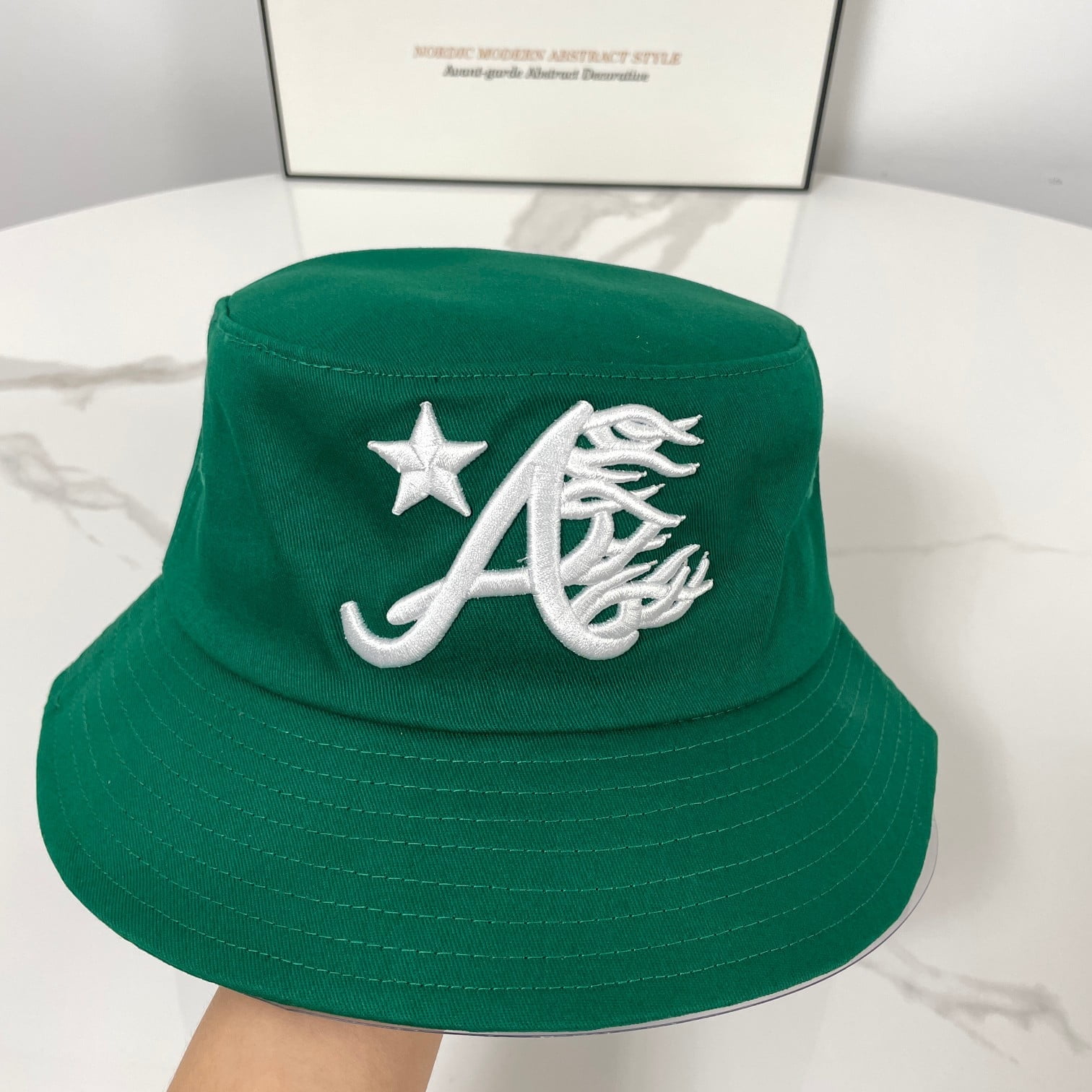 Hell star Bucket Hat Trendy Embroidery Beach Caps for Women Men Summer ...