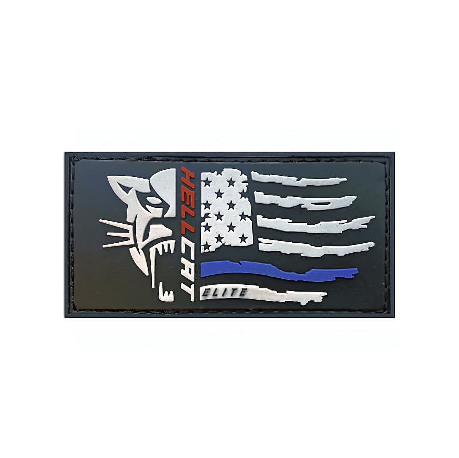 HellCat Elite – USA Flag - Rubber Morale Patch, Tactical/Military Patch ...