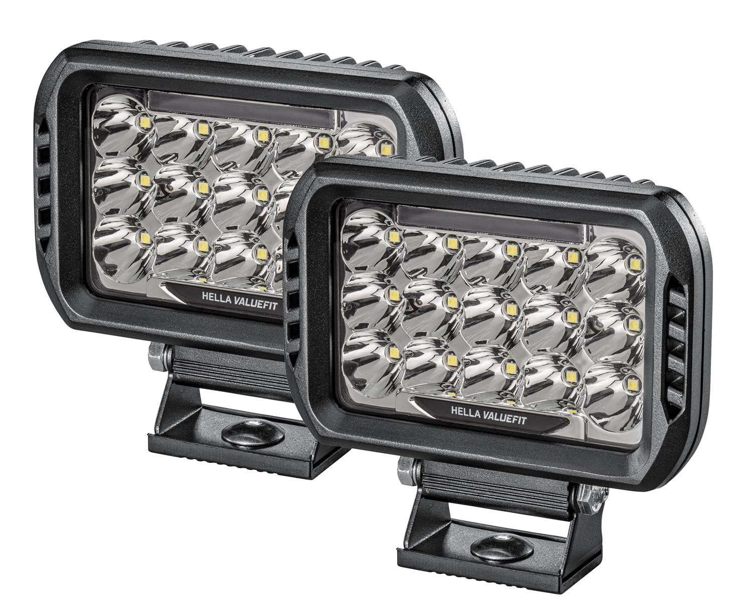 Hella 358154051 ValueFit 450 LED Rectangle Auxiliary Driving Lights 15 ...