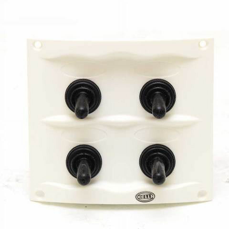 Hella Boat Switch Panel H73070121 | 4 Way White Contour W / Labels ...