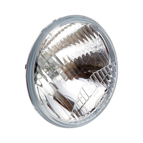 Hella H11425011 5.75 in. 12V Round Chrome Vision Plus Factory Style ...