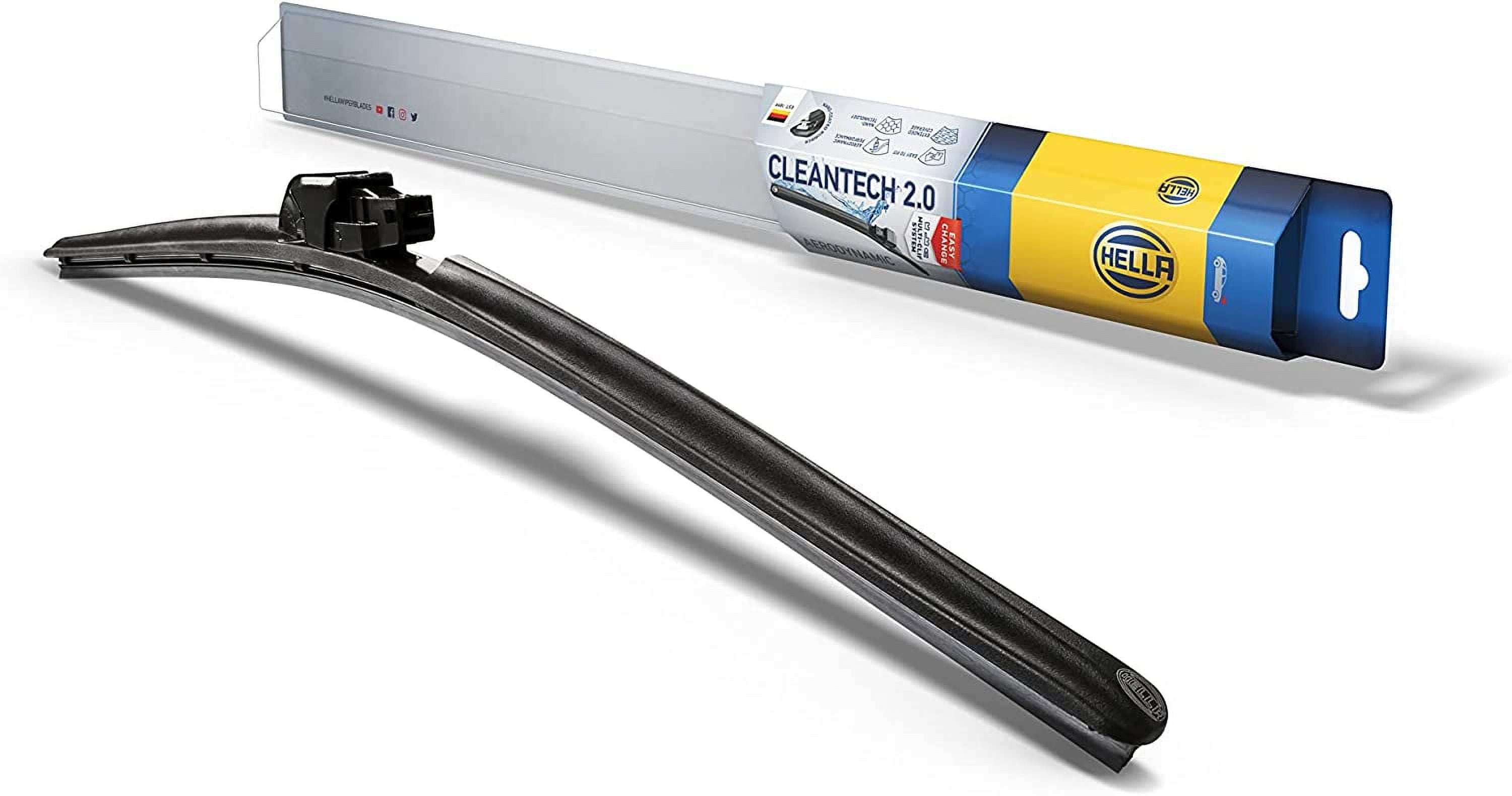 Hella OE Quality 18 Inch All Seasons Nano-Coated Rubber Cleantech Wiper ...