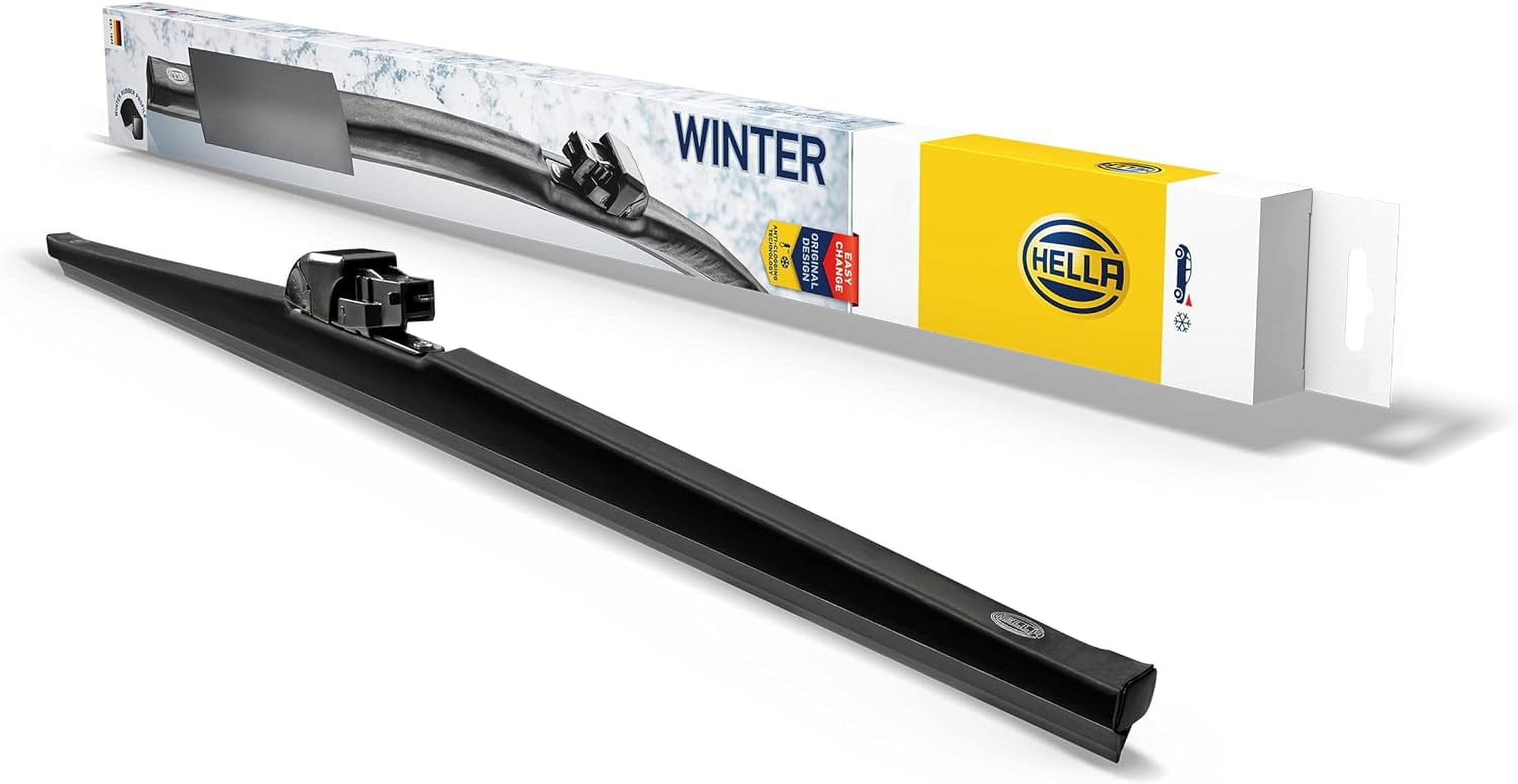 HELLA 24 Inch Winter Rubber Wiper Blade with Graphite Coating for Car ...