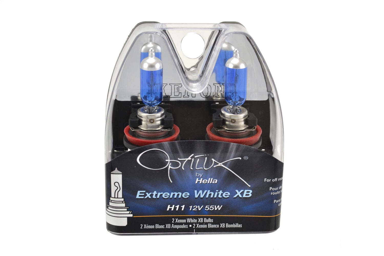 Hella Optilux H11 12V/55W Bulbs H71071262 - Walmart.com