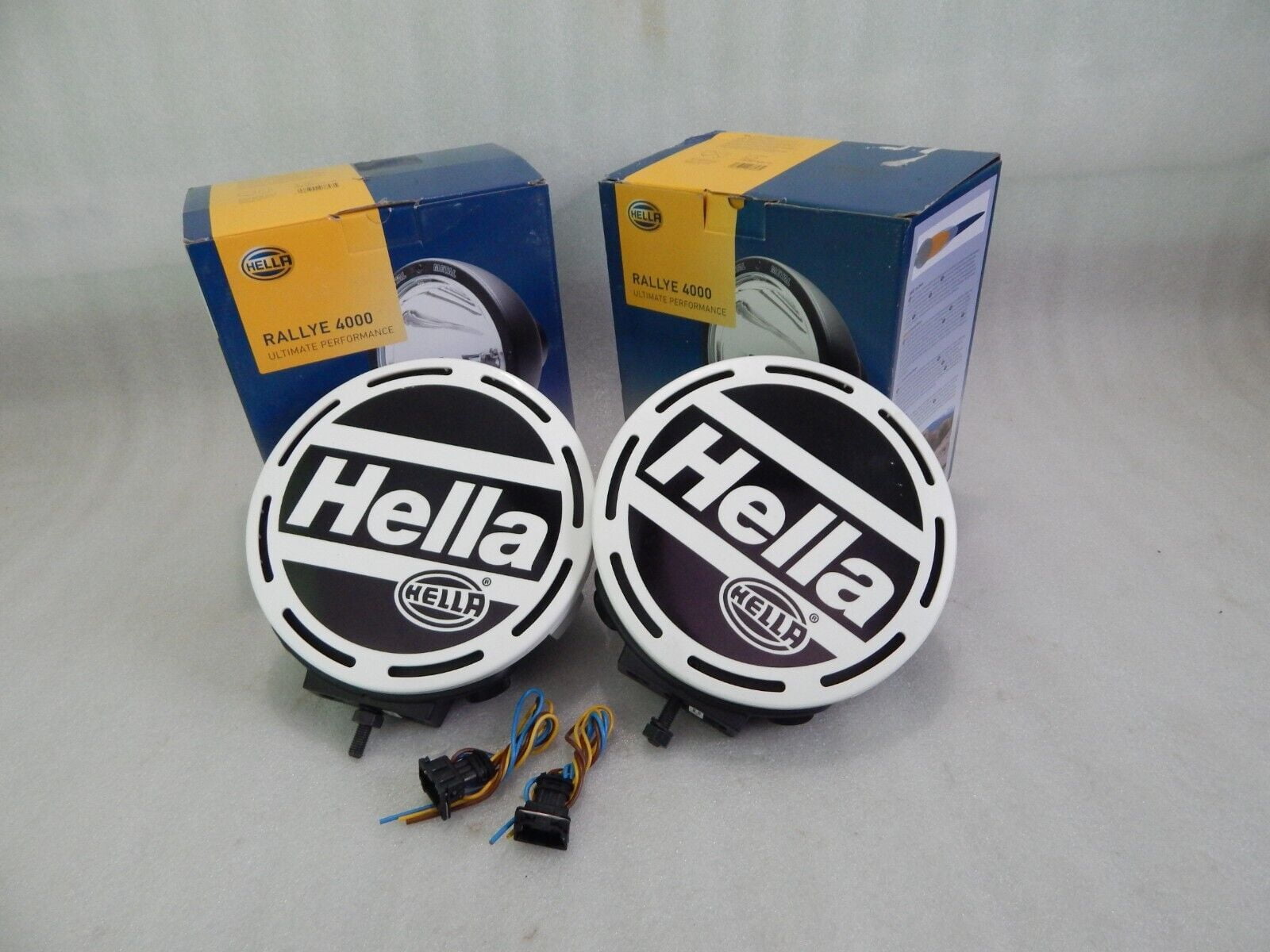 Hella Rallye 4000 1365 & 1366 Pencil & Spread Beam Driving Lights Round ...