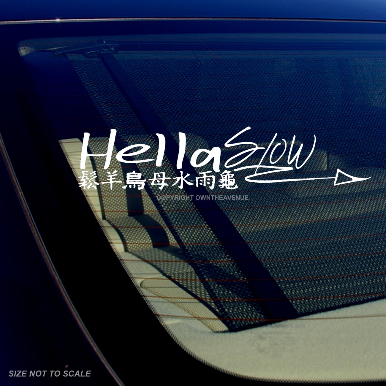Hellaslow JDM Drifting Racing Kanji Japanese V01 Car Truck Vinyl ...